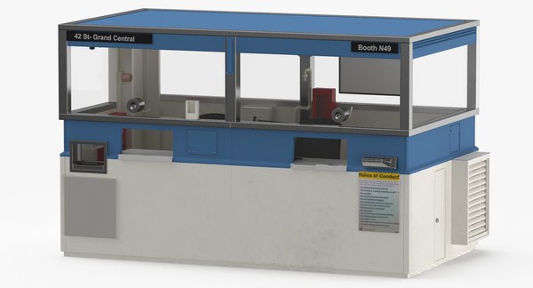 modelo 3d Subway Token Booth Clean and Dirty - TurboSquid 2071184