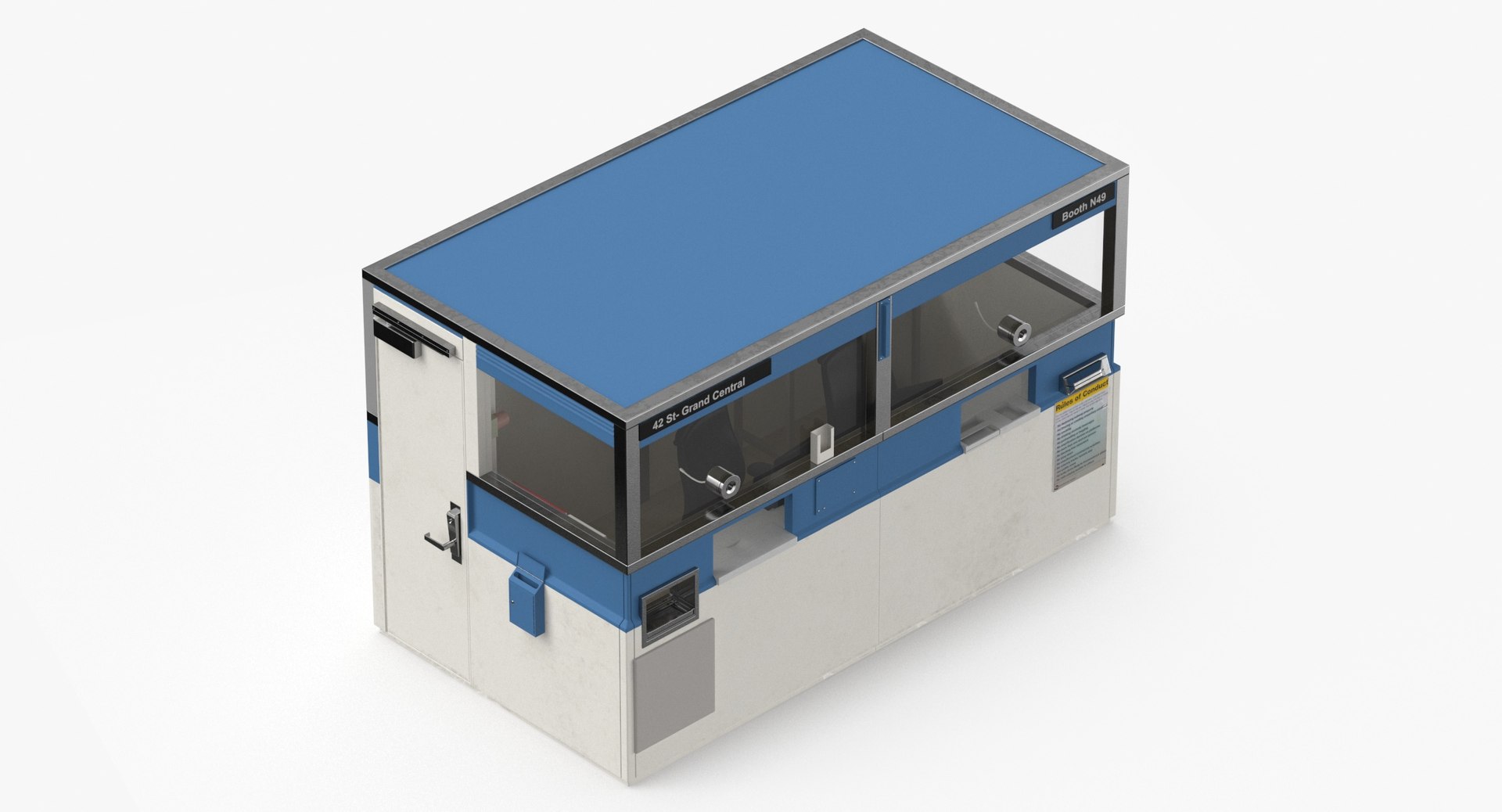 Subway Token Booth Clean and Dirty 3D model - TurboSquid 2071184
