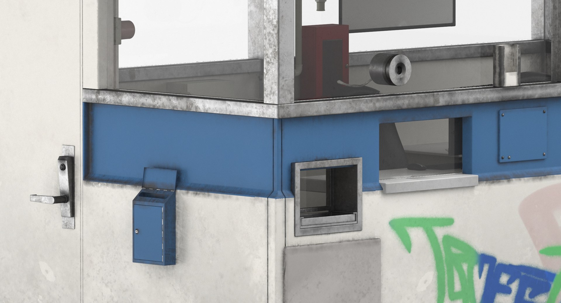 Subway Token Booth Clean And Dirty 3D Model - TurboSquid 2071184