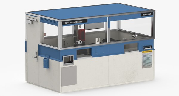 modelo 3d Subway Token Booth Clean and Dirty - TurboSquid 2071184