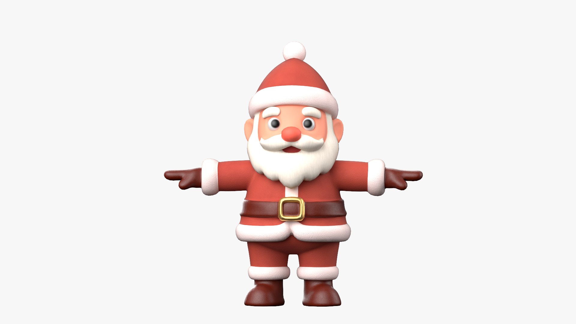Cartoon Santa Claus 3D Model - TurboSquid 2400446