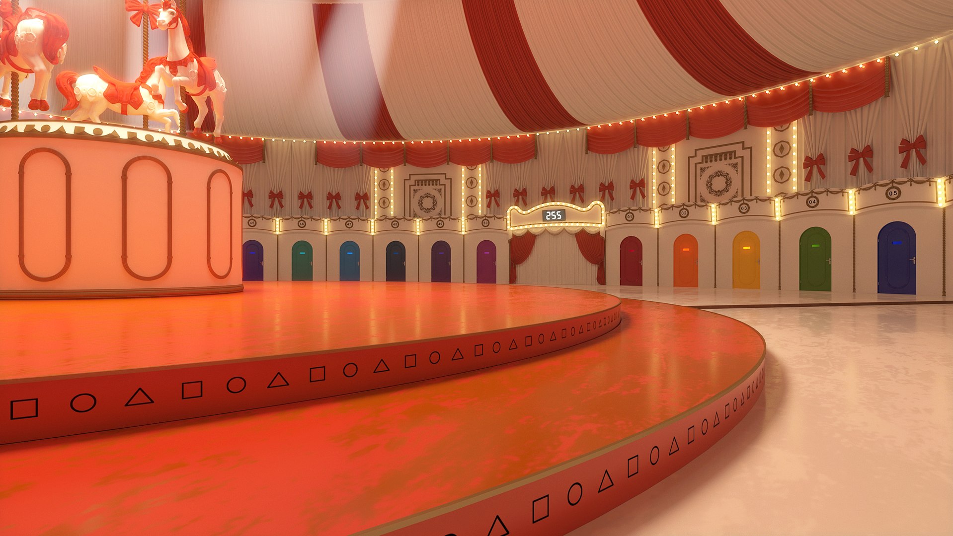 3D Squid Game Season 2 Find A Partner Carousel Game Scene - TurboSquid ...