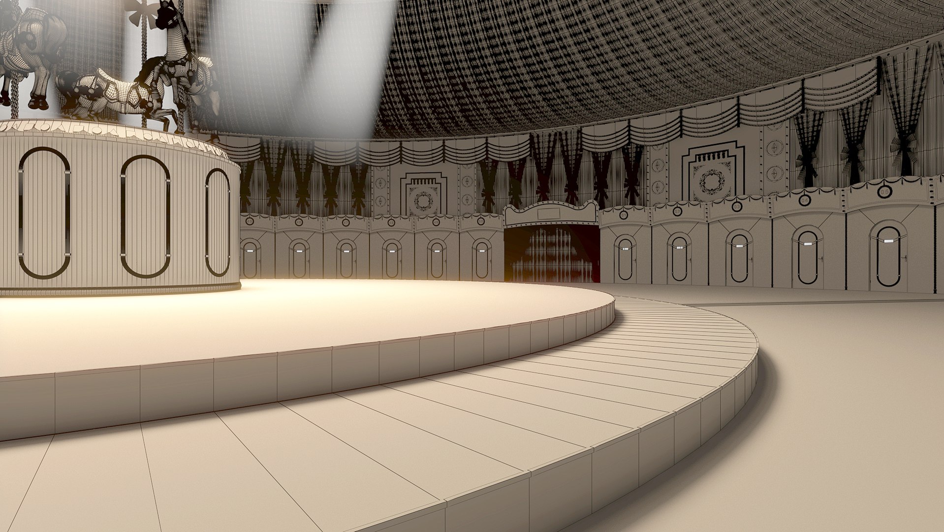 3D Squid Game Season 2 Find A Partner Carousel Game Scene - TurboSquid 2342285