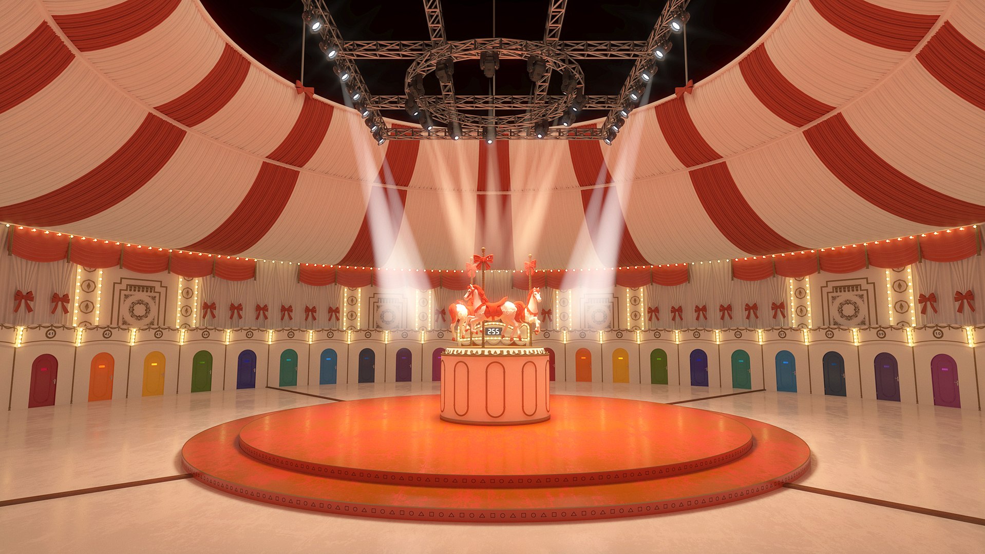 3D Squid Game Season 2 Find A Partner Carousel Game Scene - TurboSquid 2342285