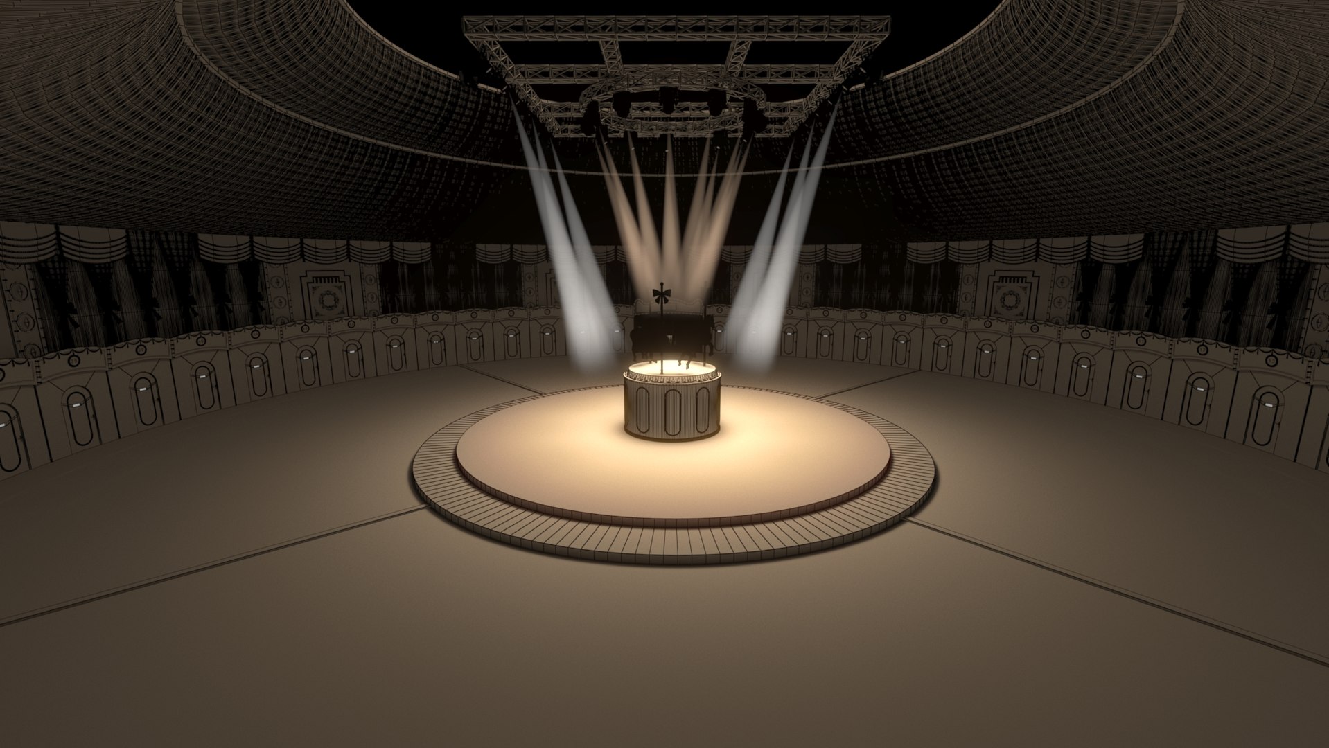 3D Squid Game Season 2 Find A Partner Carousel Game Scene - TurboSquid 2342285