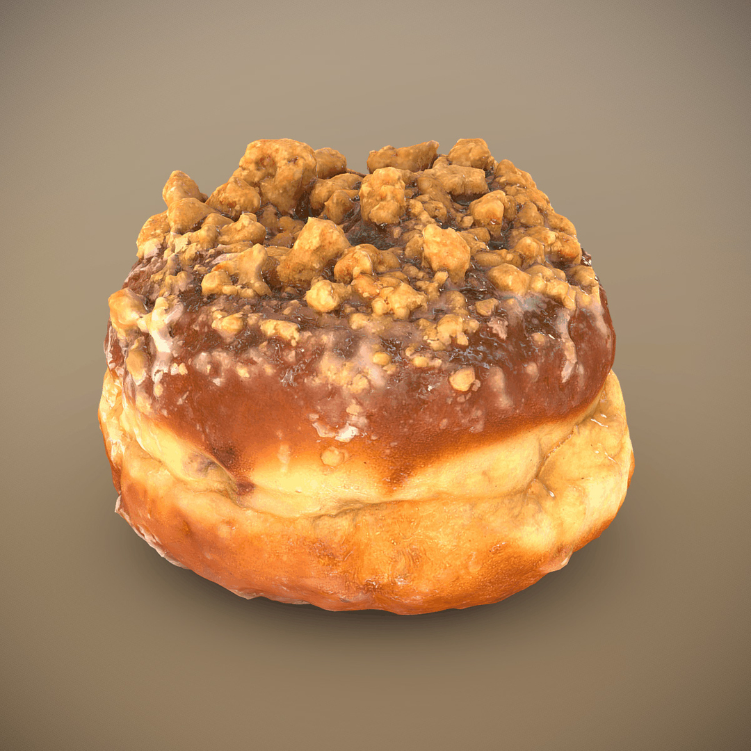 3D Crumble Doughseed Doughnut Plant Model - TurboSquid 1401420