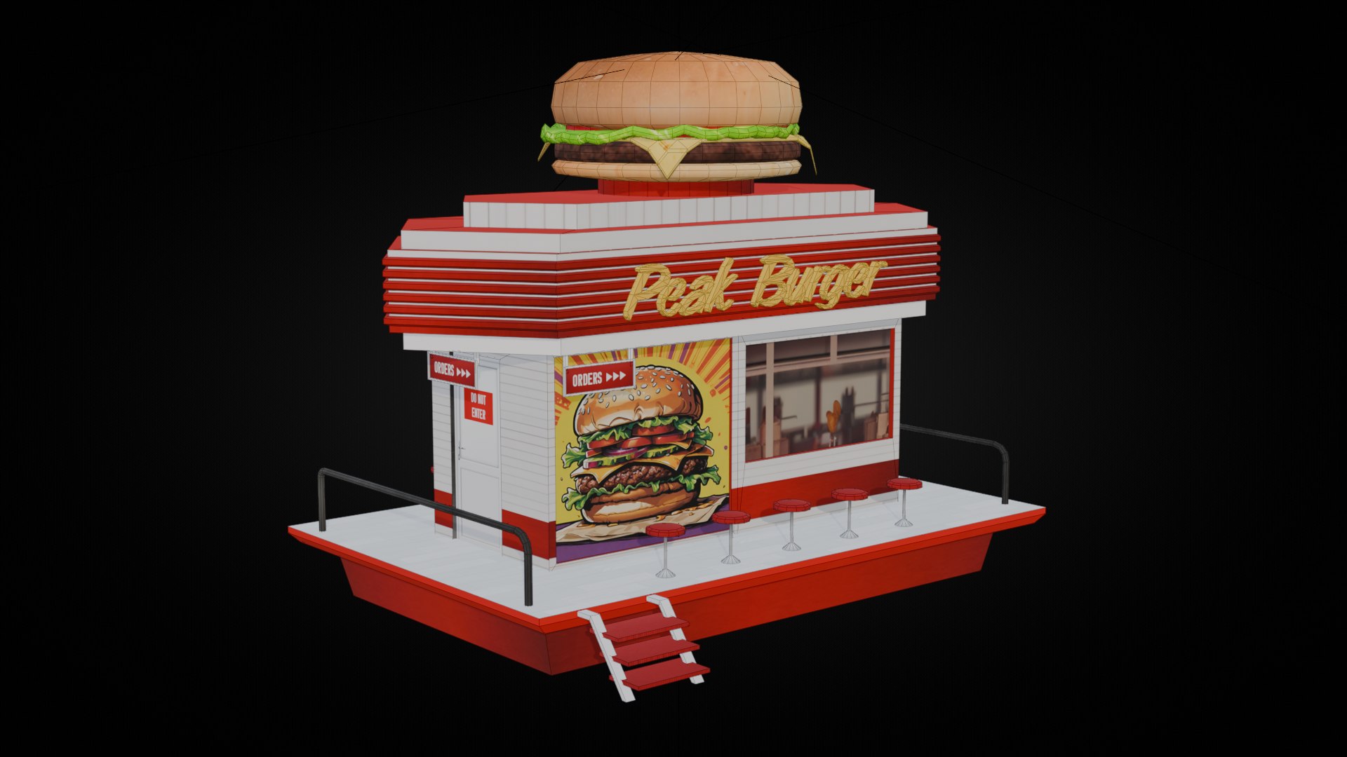 3D Hamburger Build 3D Model Model - TurboSquid 2335615