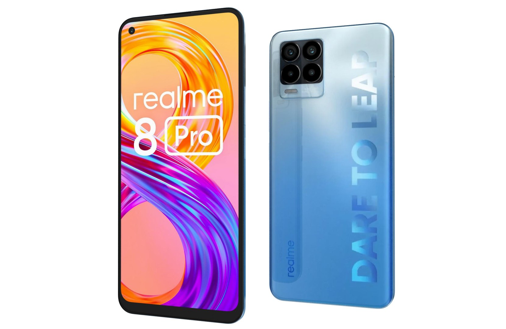 Realme 8 Pro Blue Low Poly 3D Model - TurboSquid 2477199