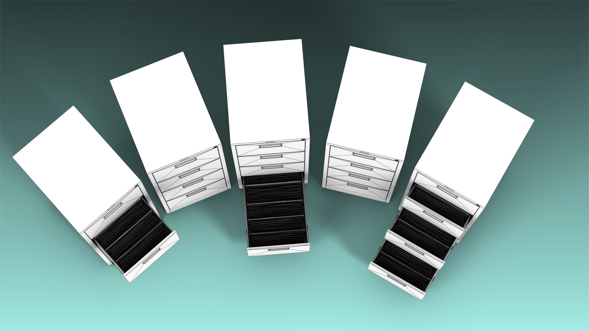 3D Low-poly File Cabinet - TurboSquid 1633497