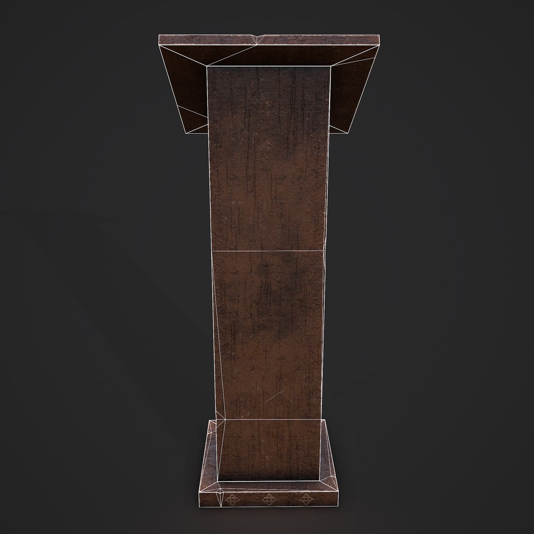 Elegant Lecture Stand Model - TurboSquid 1810119
