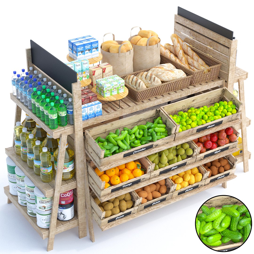 3D Grocery Store 5 Model - TurboSquid 1875262