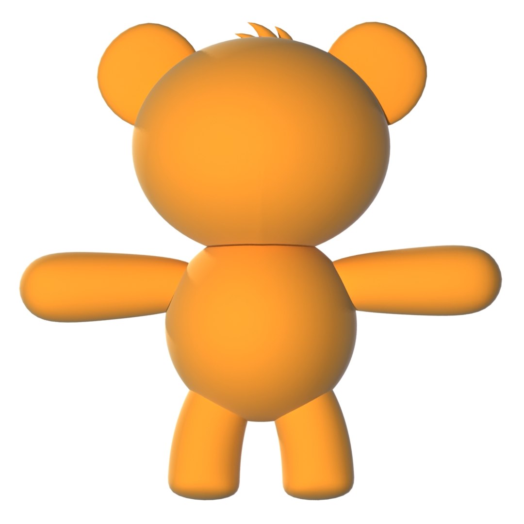 Cute Teddy Character Rigging 3D Model - TurboSquid 1188967