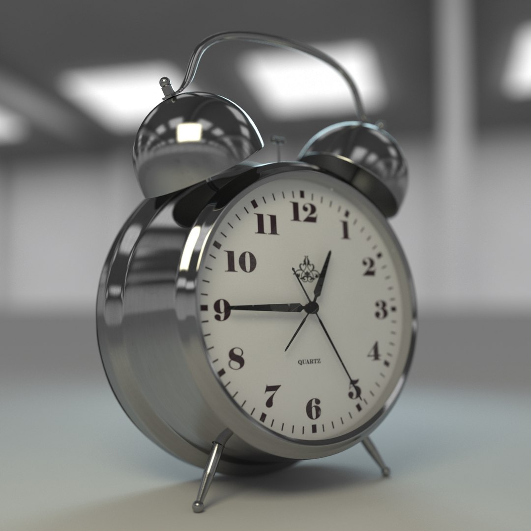Alarm clock 3D model - TurboSquid 1153549
