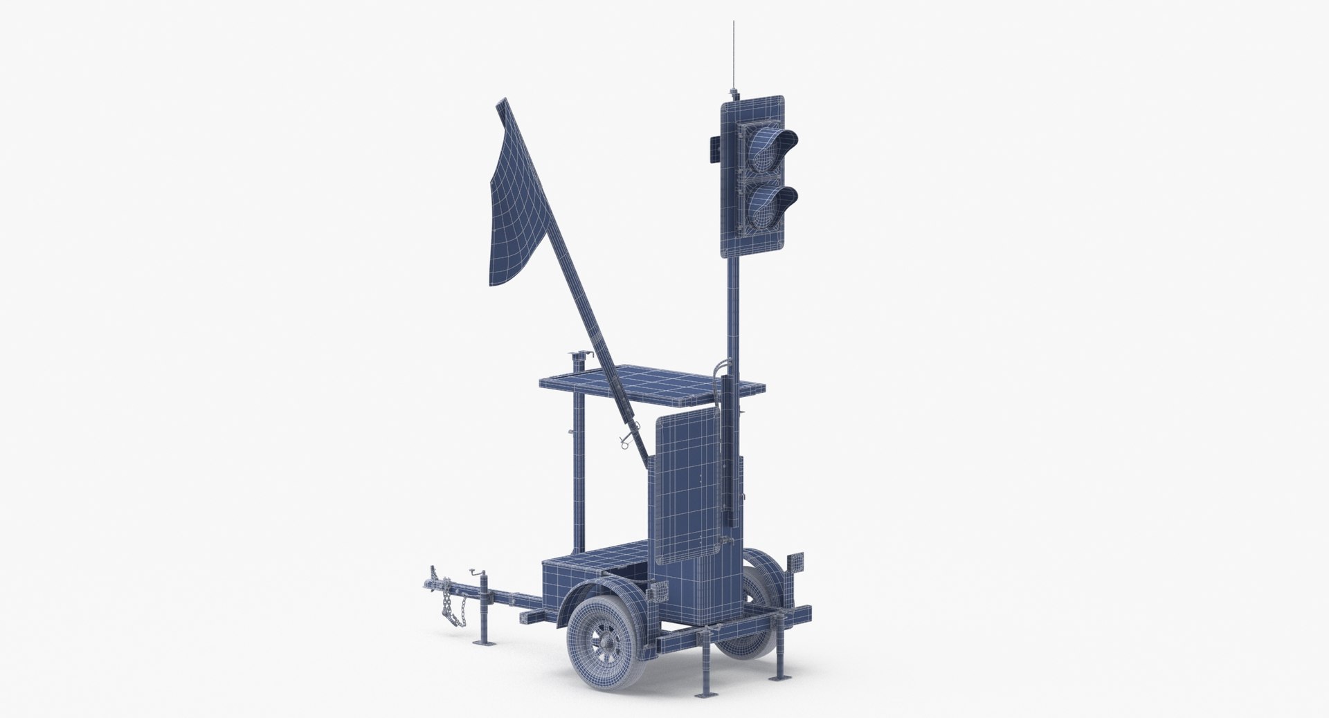 Automated Flagging Assistance Raised 3D Model - TurboSquid 2023974