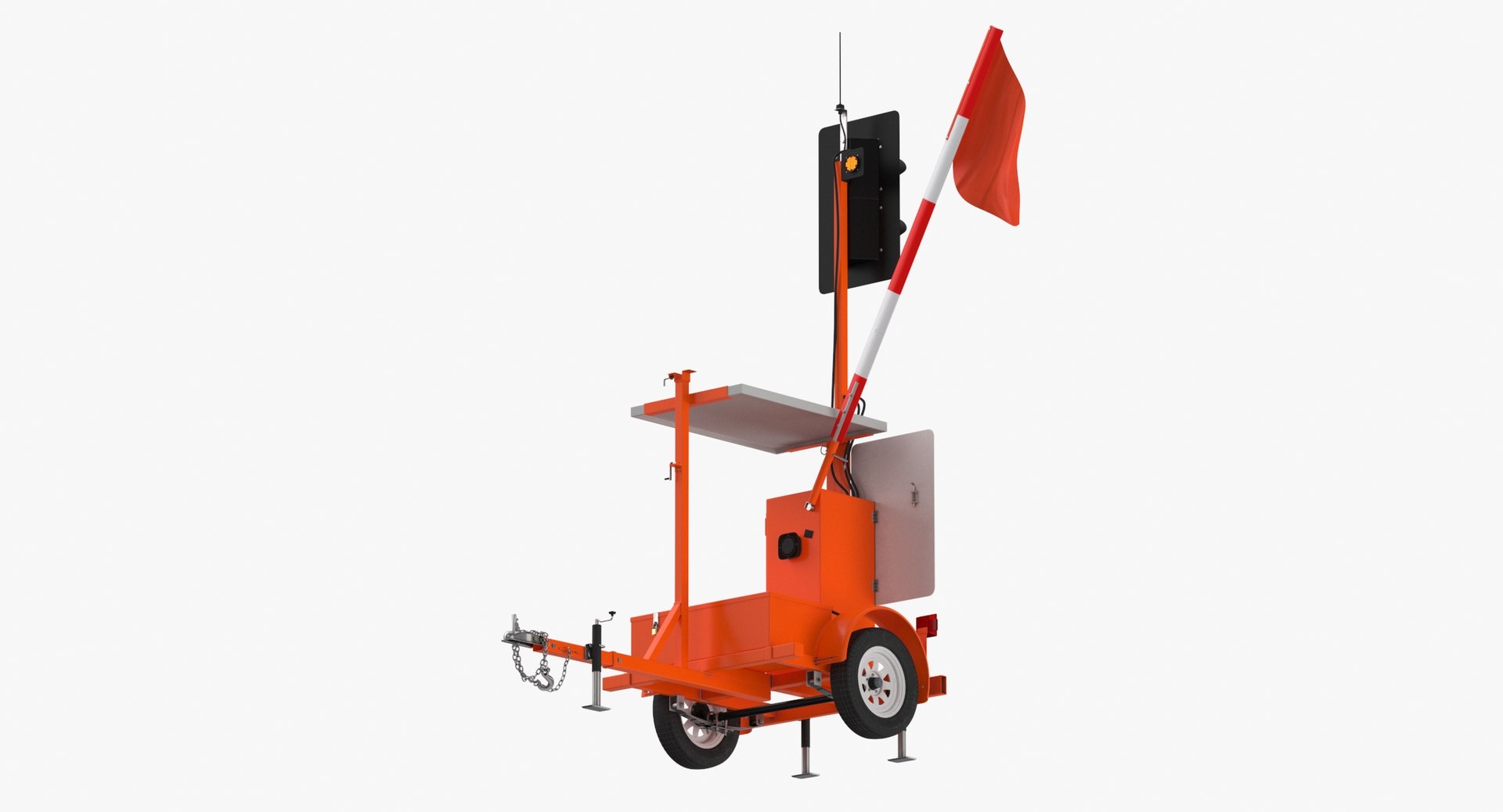 Automated Flagging Assistance Raised 3D Model - TurboSquid 2023974