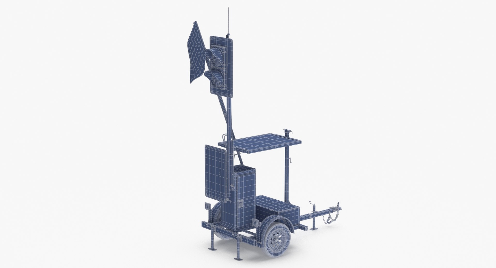 Automated Flagging Assistance Raised 3D Model - TurboSquid 2023974