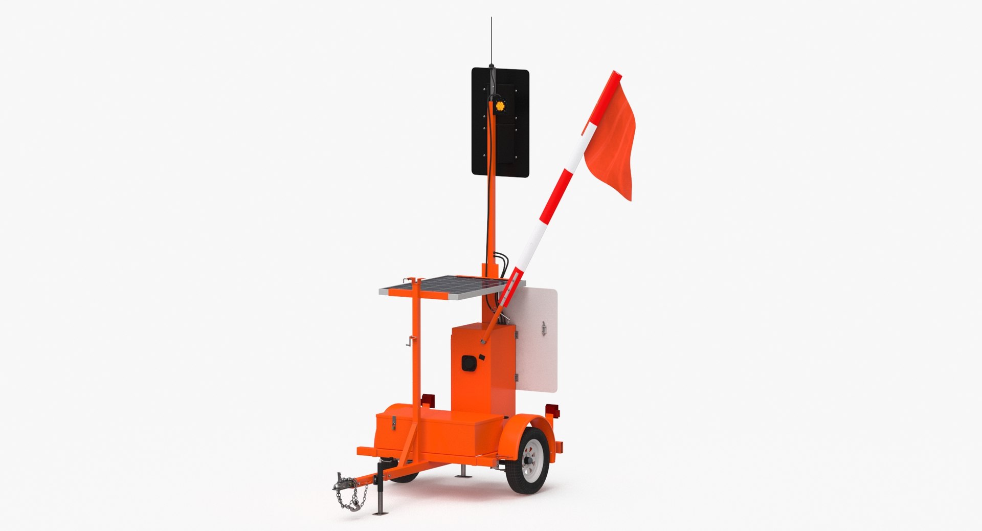 Automated Flagging Assistance Raised 3D Model - TurboSquid 2023974