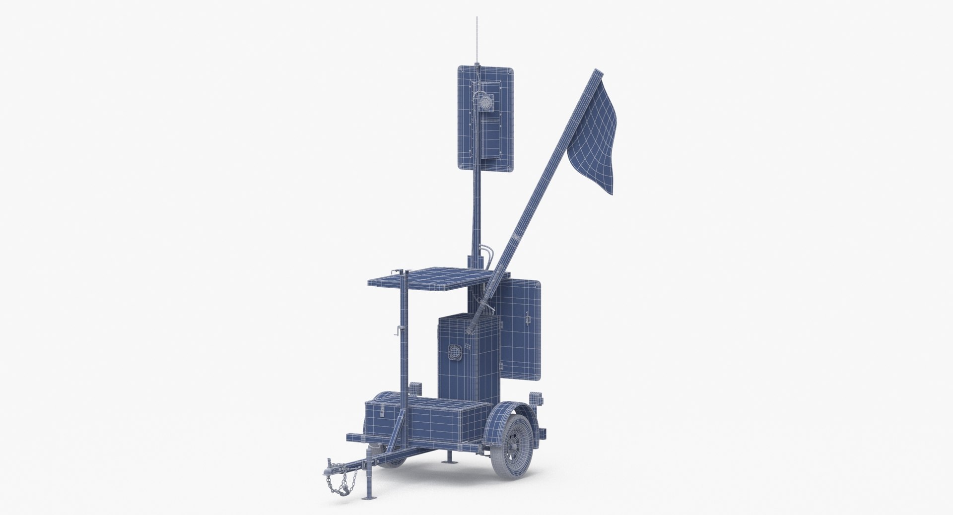 Automated Flagging Assistance Raised 3D Model - TurboSquid 2023974