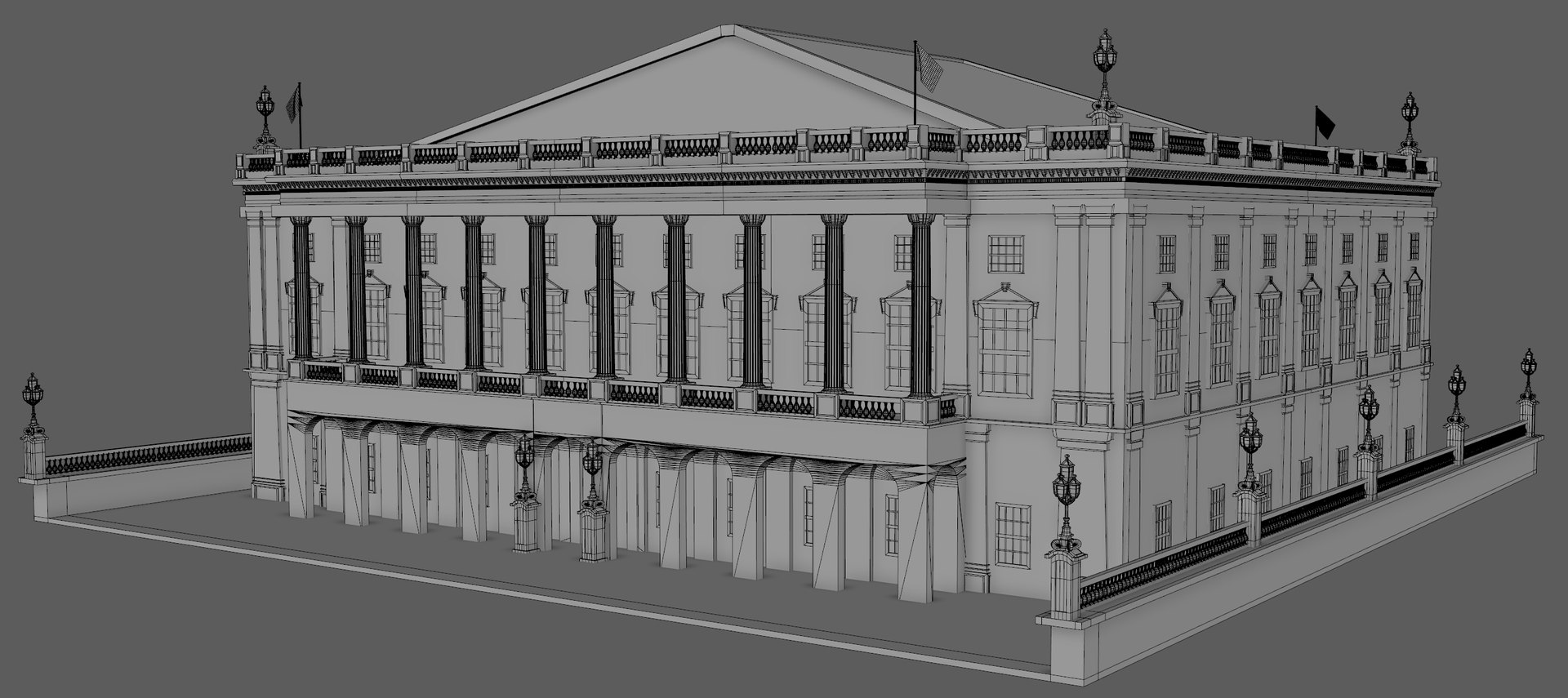 Building Classic 3D Model - TurboSquid 1292751