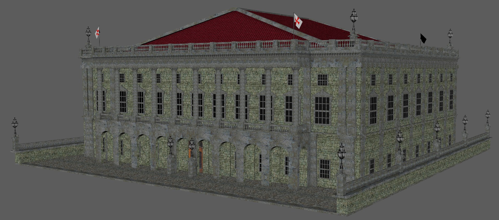 Building Classic 3D Model - TurboSquid 1292751