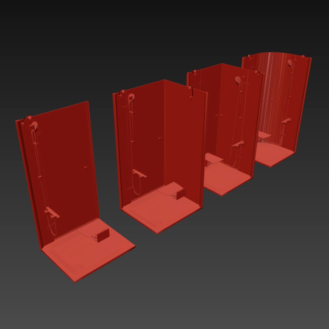 Shower room ravak smartline 3D model - TurboSquid 1197288