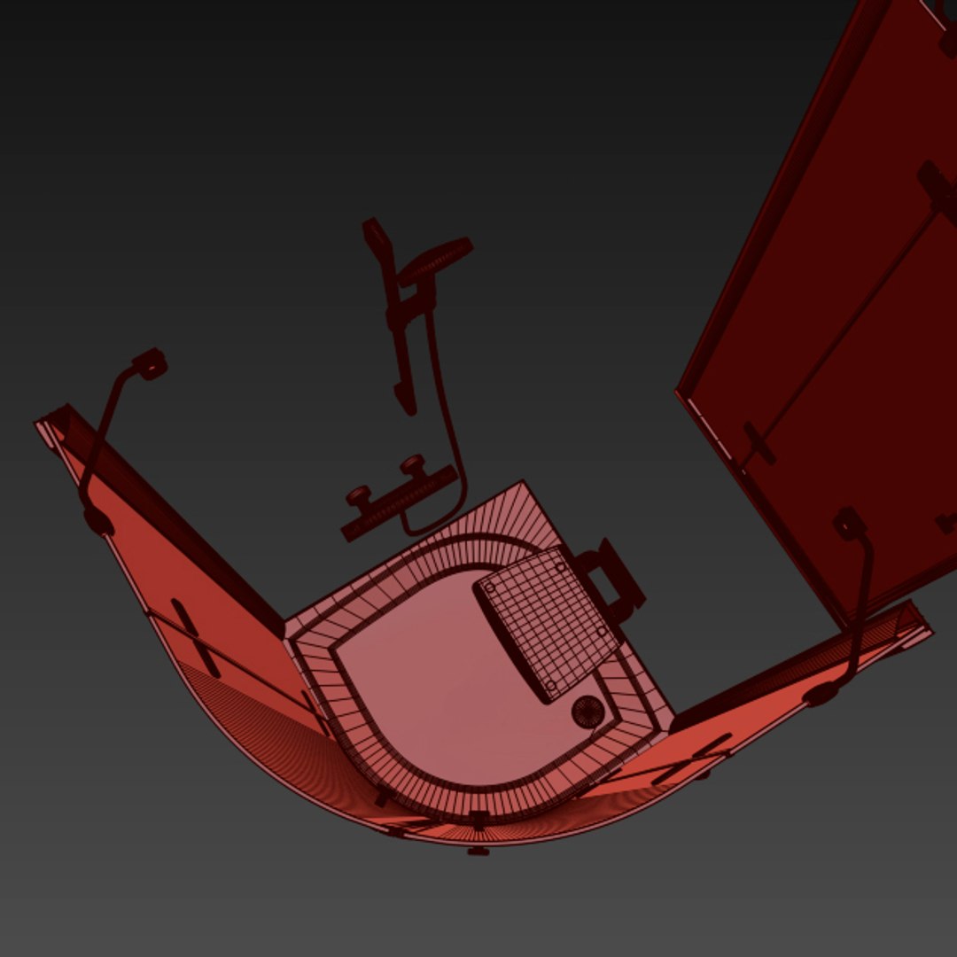 Shower room ravak smartline 3D model - TurboSquid 1197288