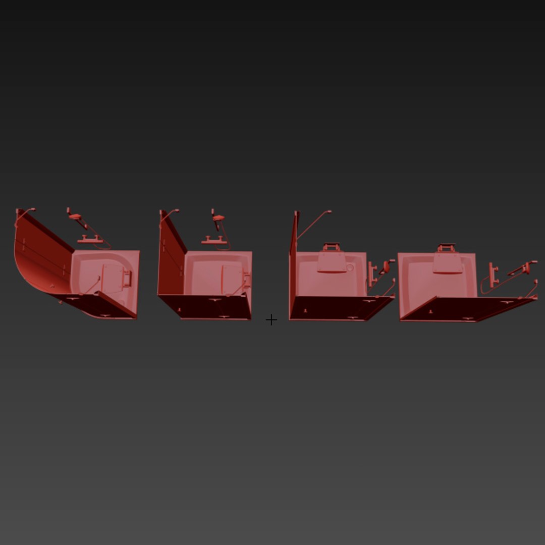 Shower room ravak smartline 3D model - TurboSquid 1197288