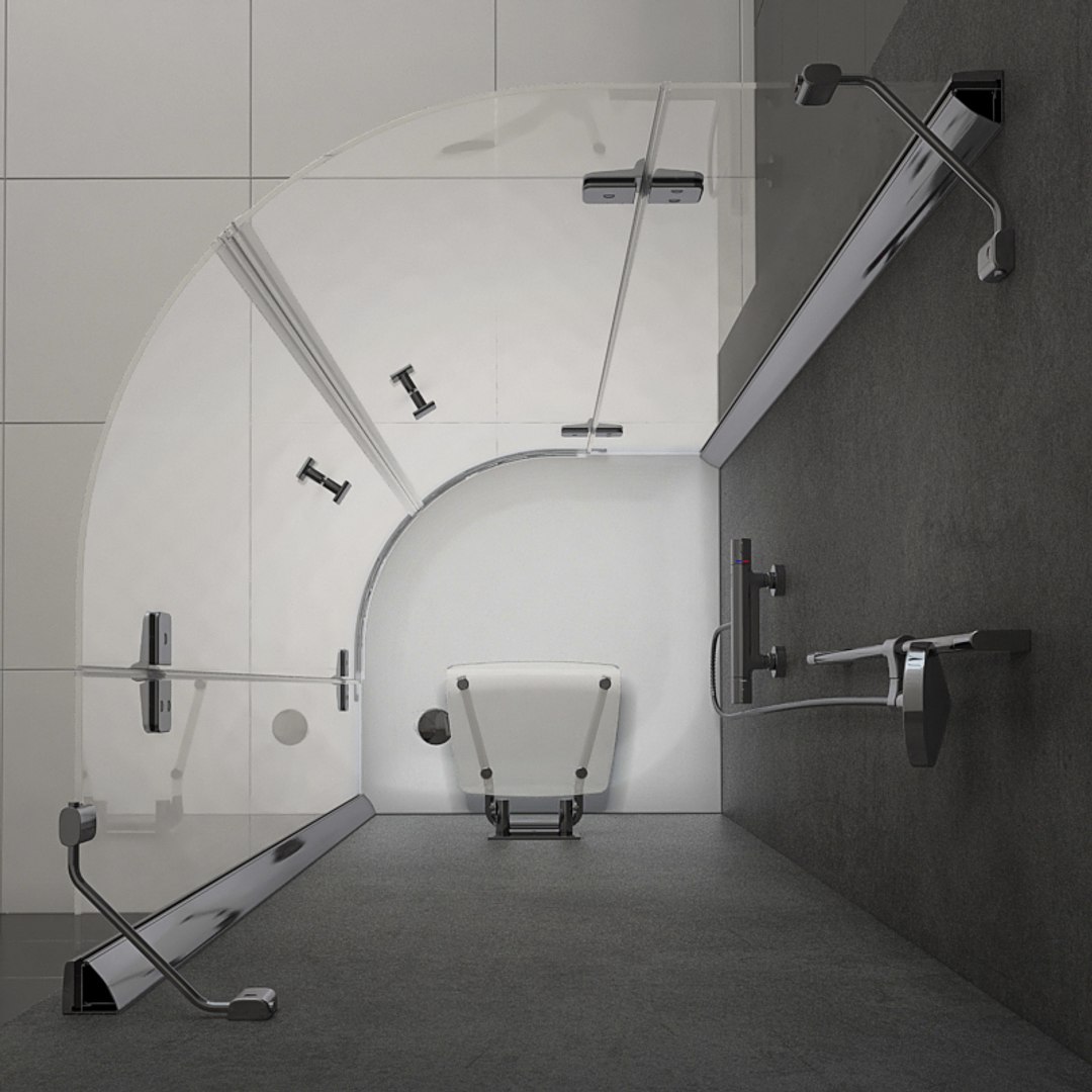Shower room ravak smartline 3D model - TurboSquid 1197288