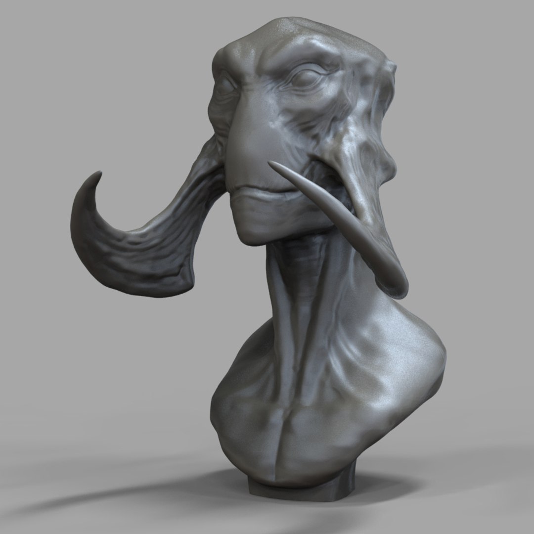 modelo 3d Tars Tarkus Busto gratis - TurboSquid 698884