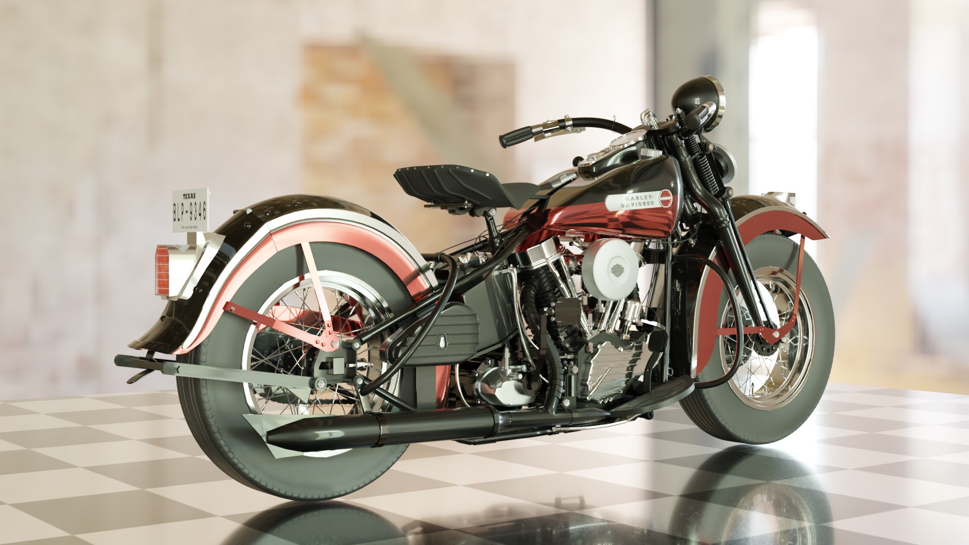 3D 1948 Panhead - TurboSquid 1819656
