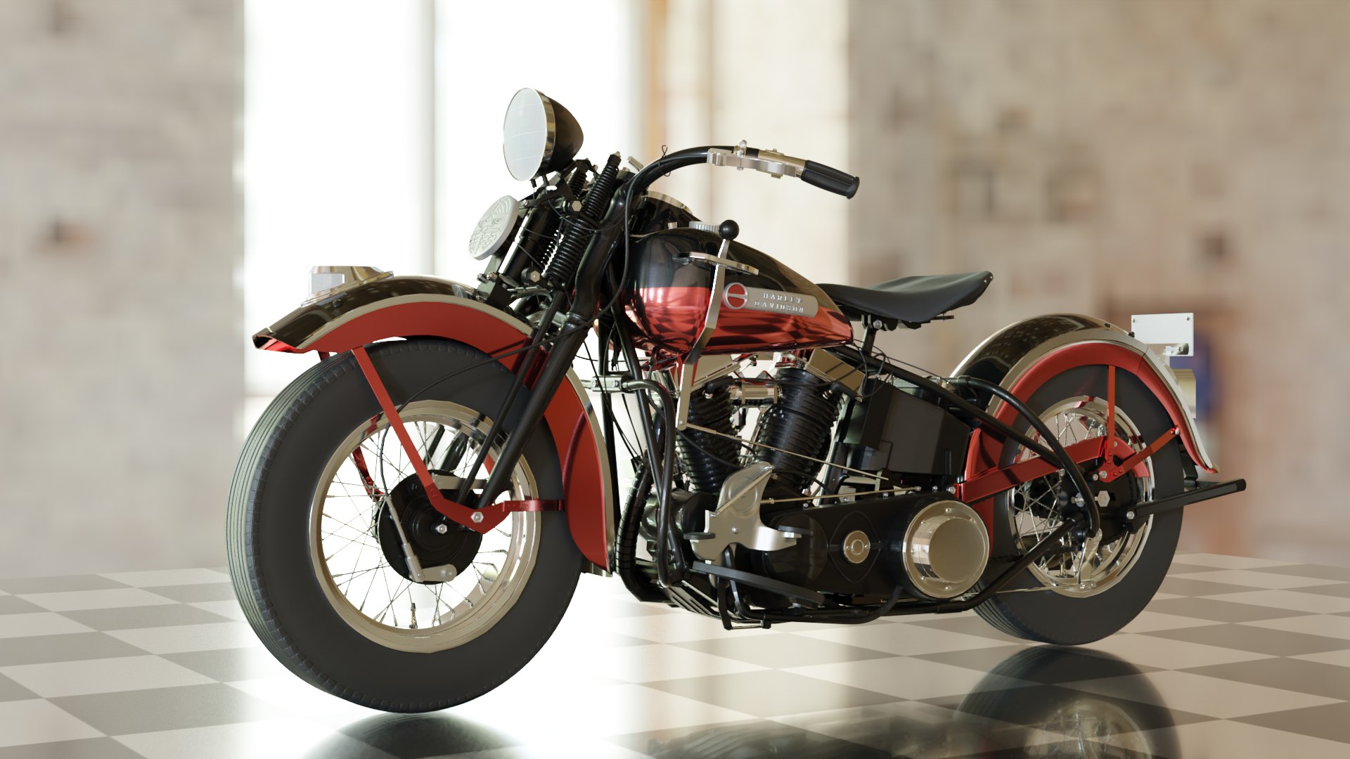 3D 1948 Panhead - TurboSquid 1819656