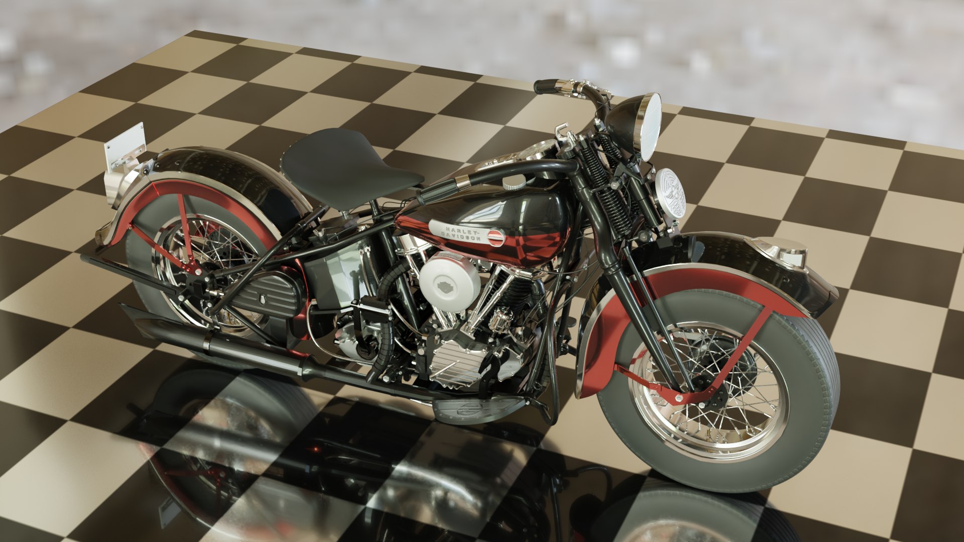 3D 1948 Panhead - TurboSquid 1819656