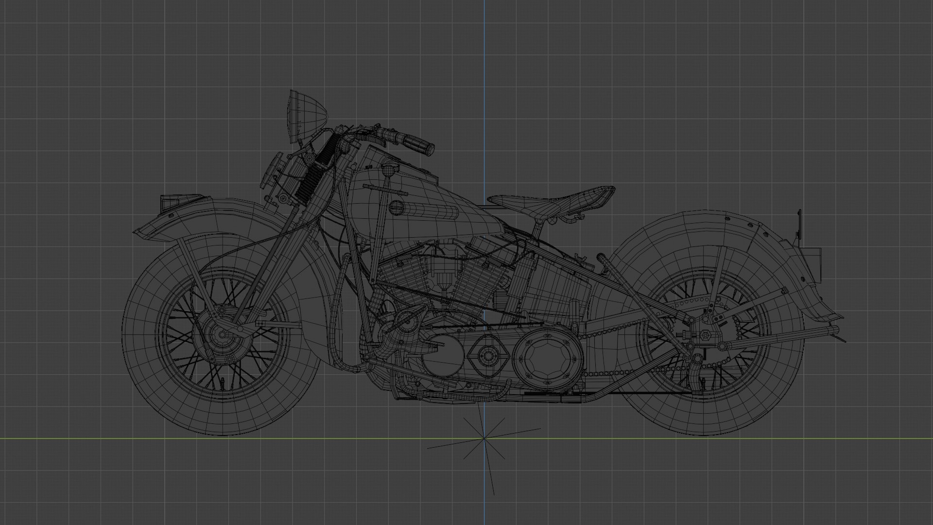 3D 1948 Panhead - TurboSquid 1819656