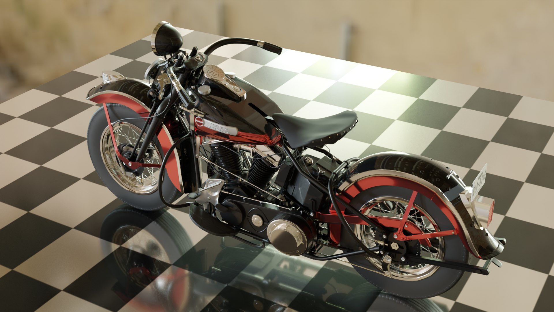 3D 1948 Panhead - TurboSquid 1819656