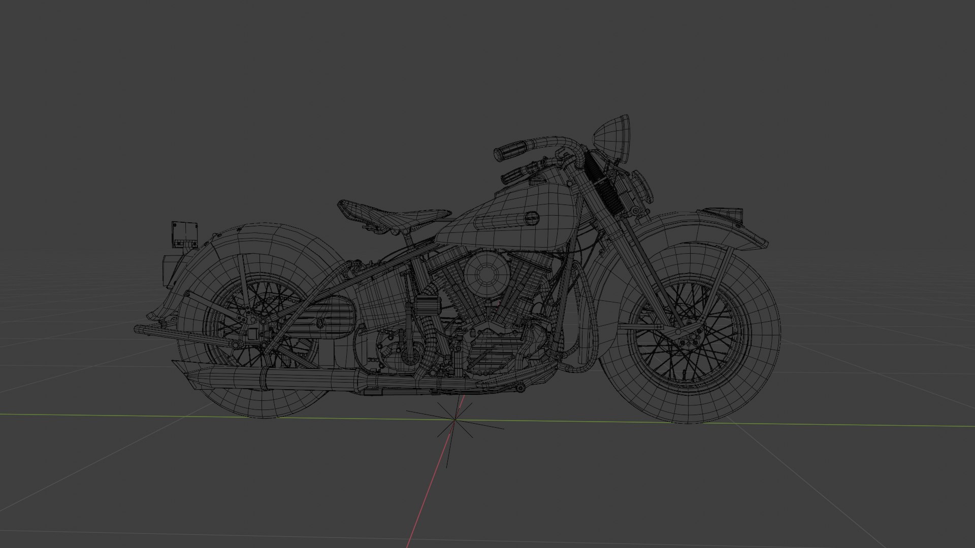 3D 1948 Panhead - TurboSquid 1819656