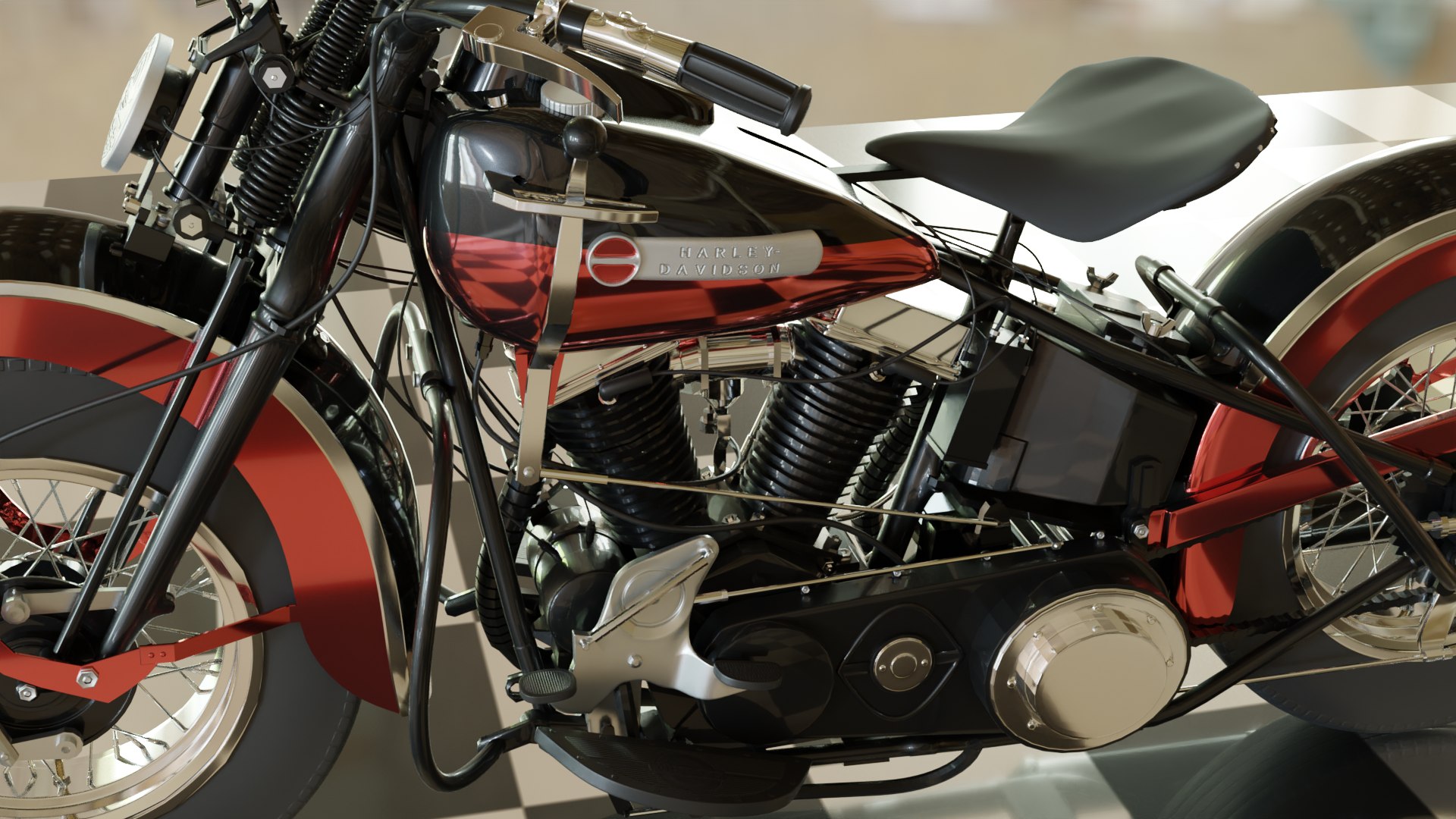 3D 1948 Panhead - TurboSquid 1819656