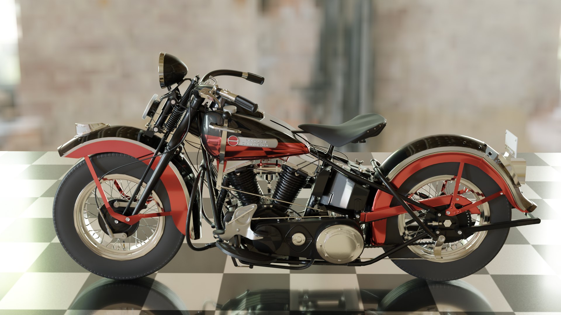 3D 1948 Panhead - TurboSquid 1819656