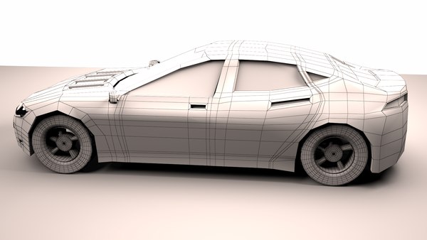 Black sedan car 3D model - TurboSquid 1314948