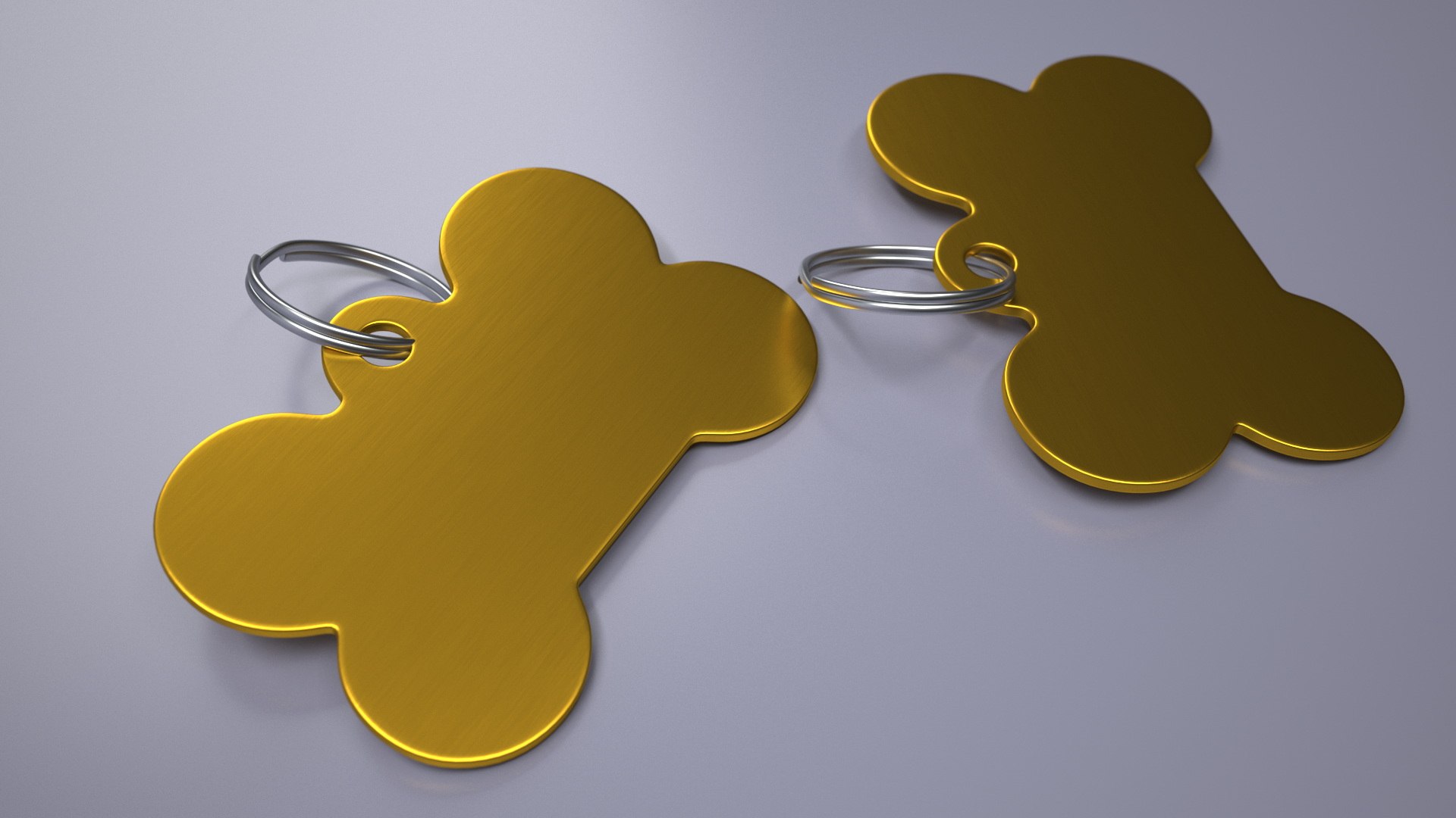 3D Dog Collar Tag Gilded - TurboSquid 2240435