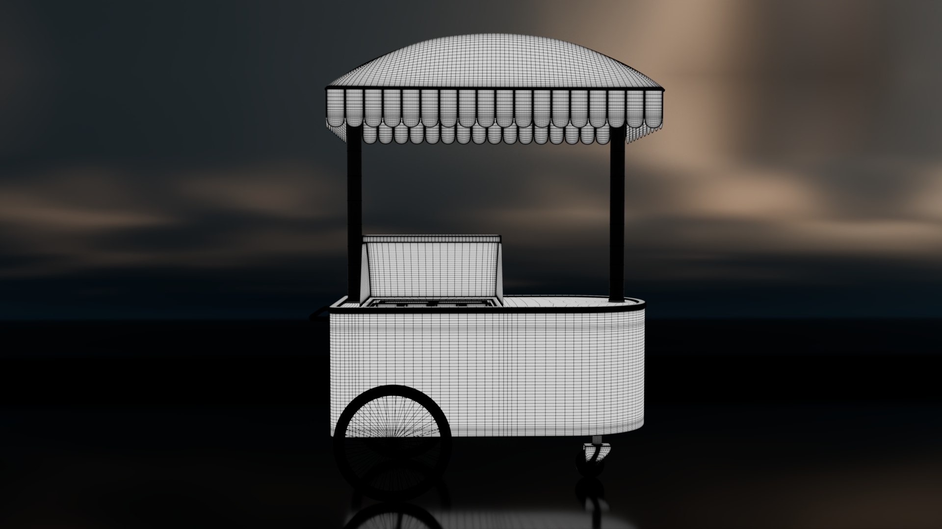 Ice Cream Cart Model - TurboSquid 2251663