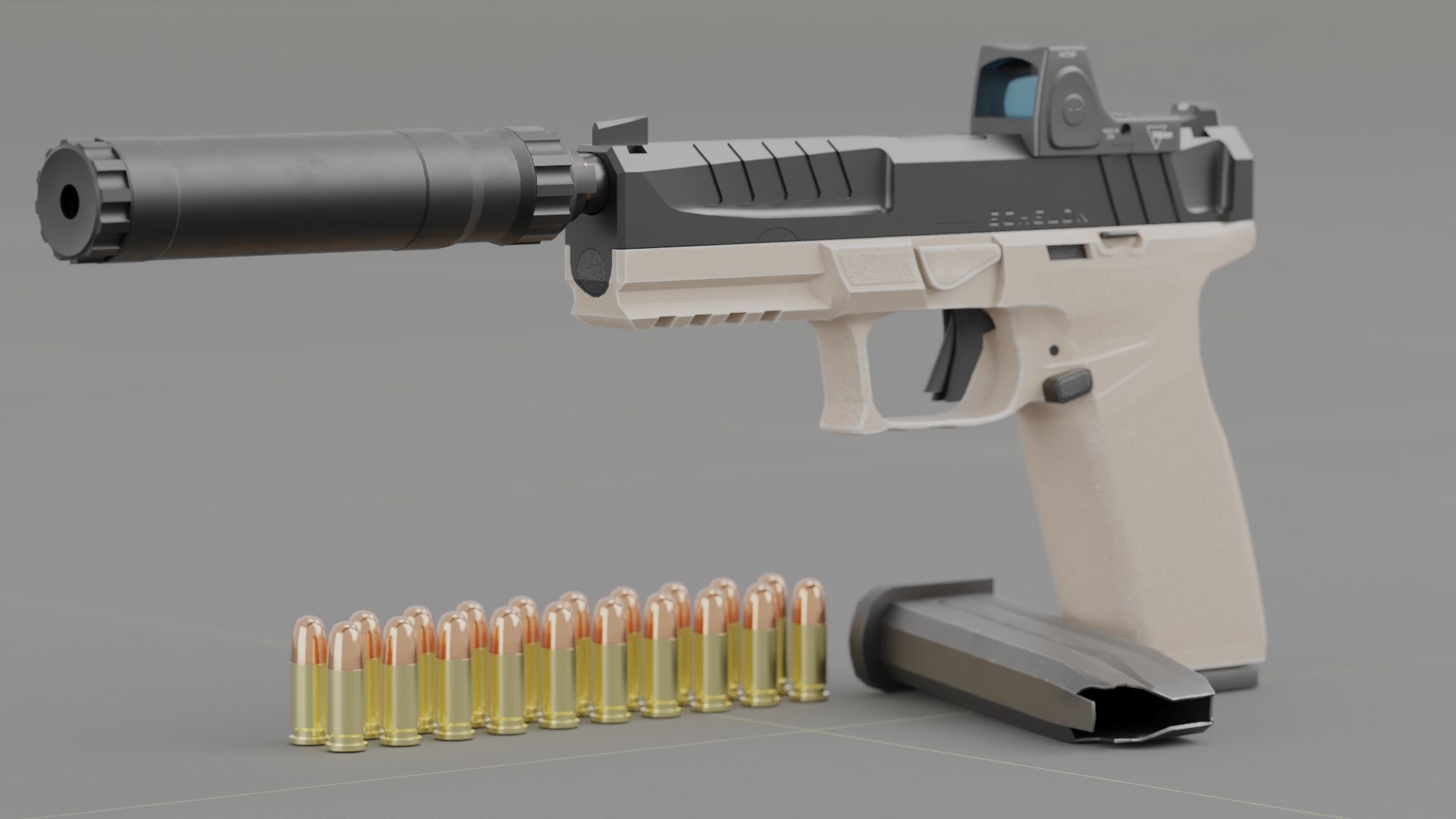 3D Springfield Armory - Echelon threaded model - TurboSquid 2104031