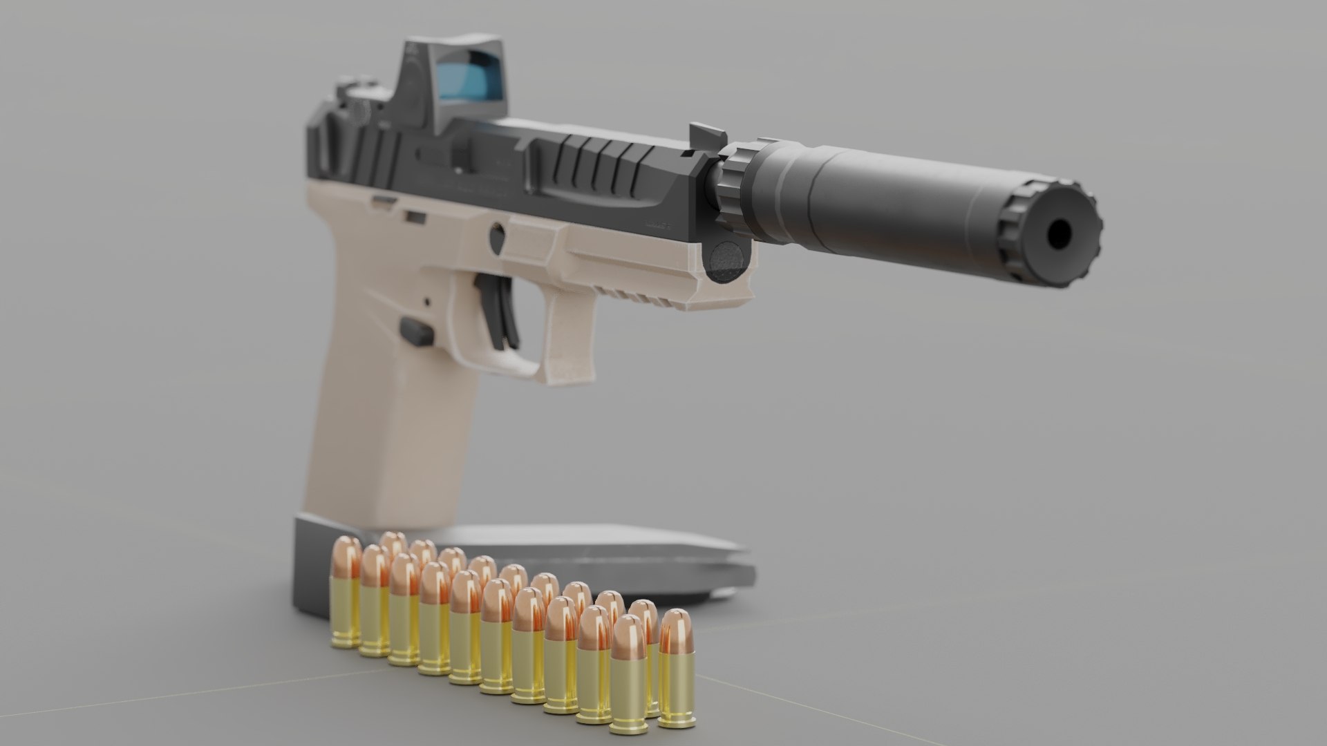3D Springfield Armory - Echelon threaded model - TurboSquid 2104031