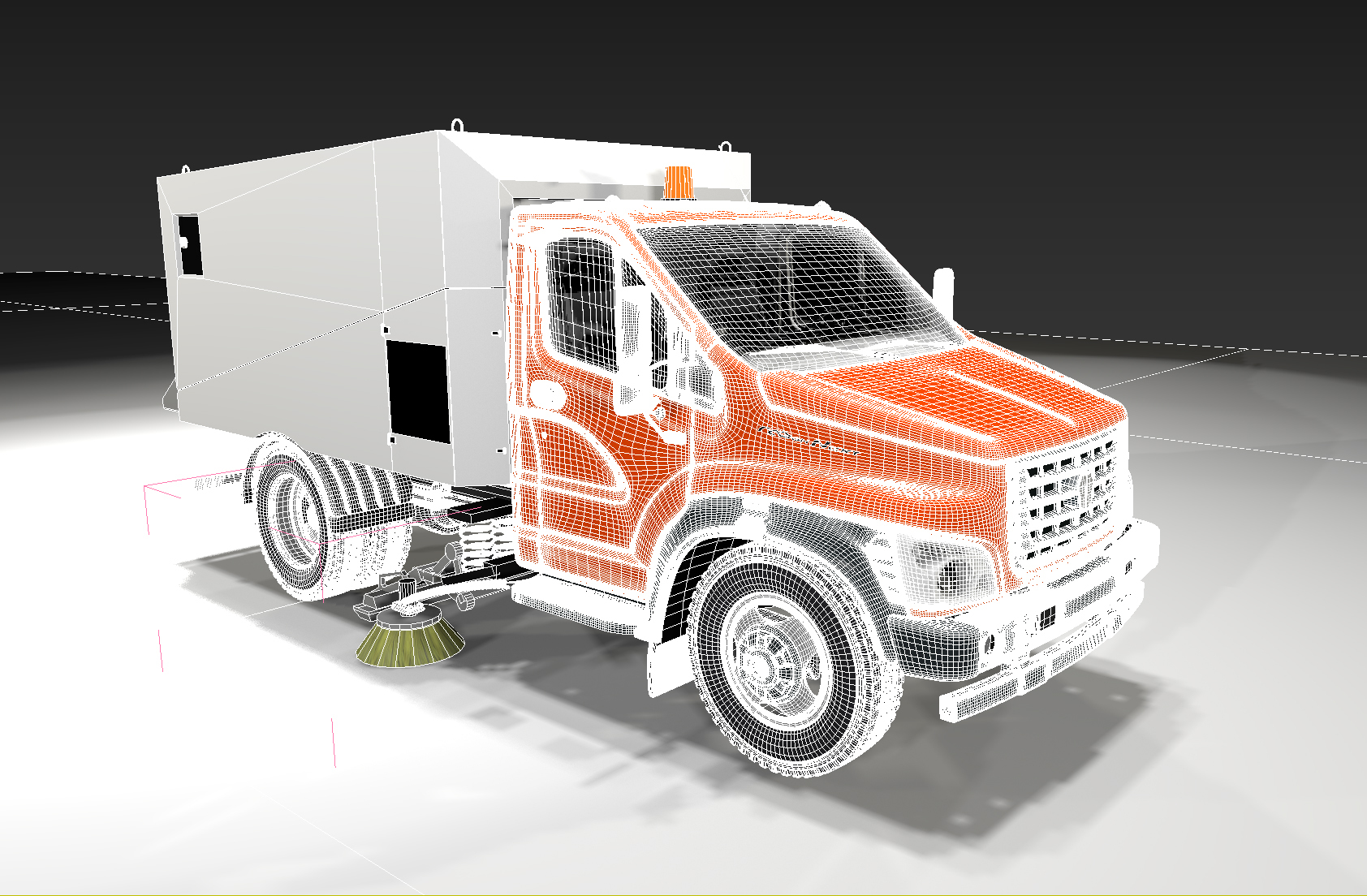 3D gaz street cleaner car - TurboSquid 1358254