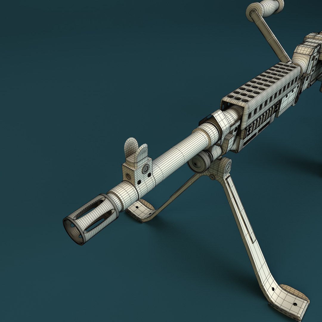 3d M240 Machine Gun