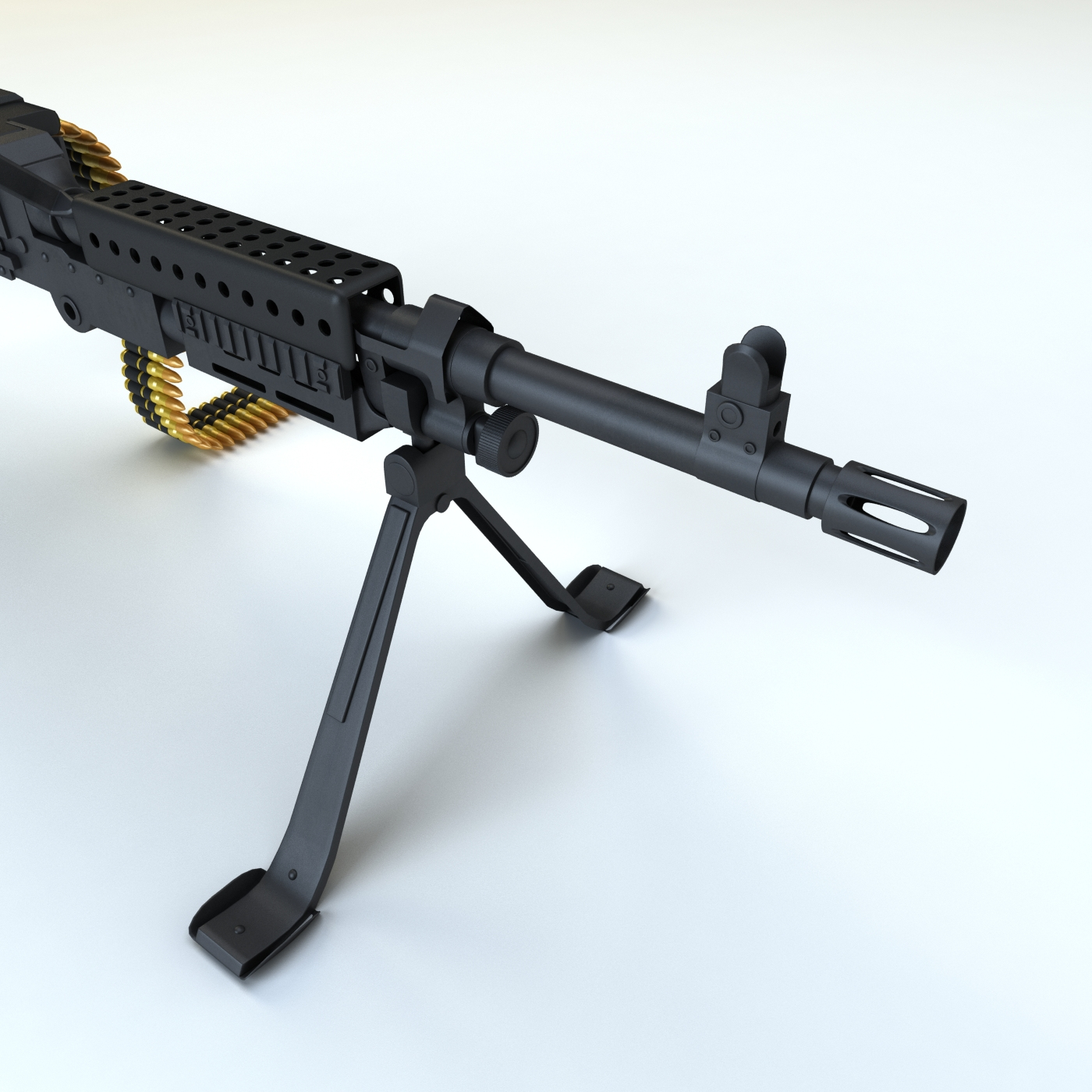 3d m240 machine gun