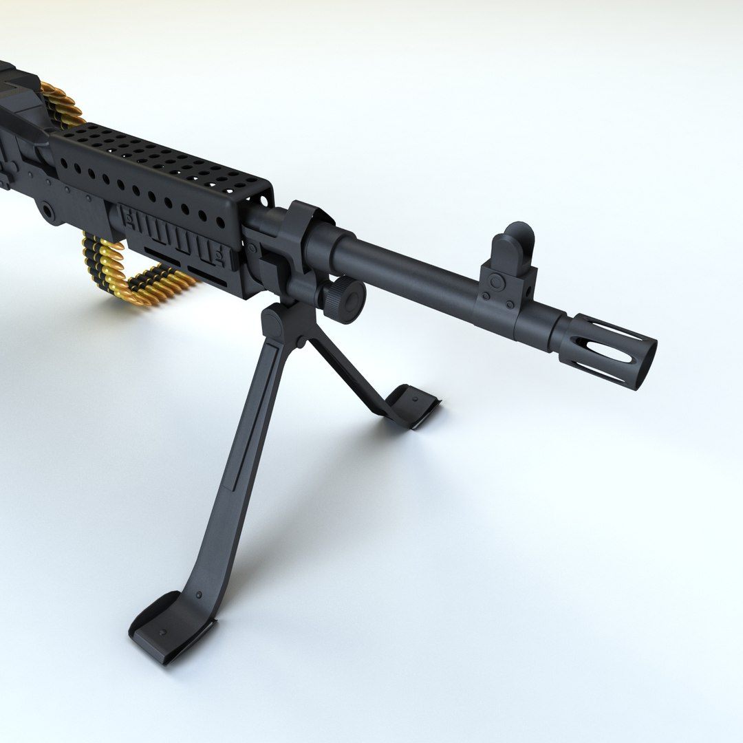 3d M240 Machine Gun