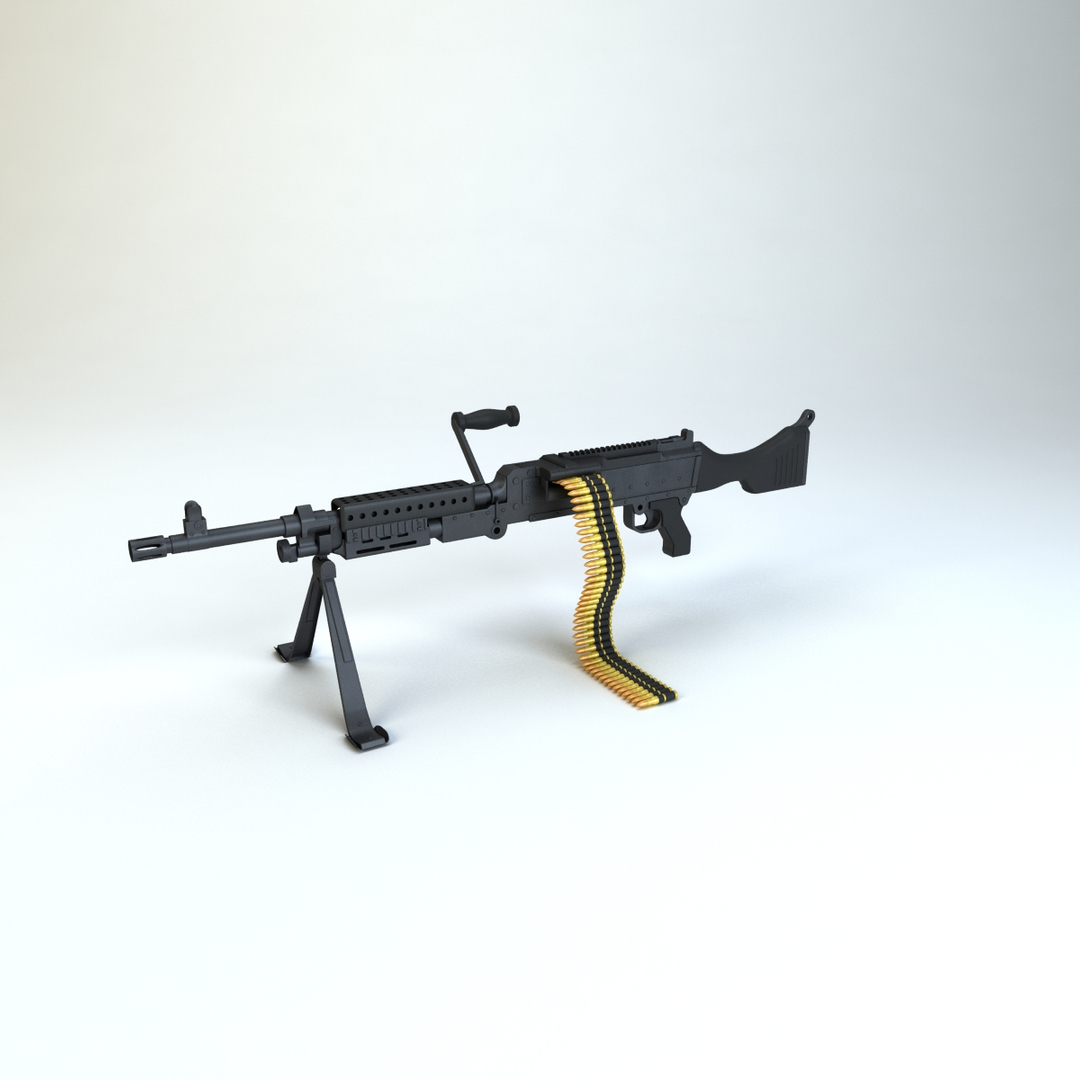 3d M240 Machine Gun
