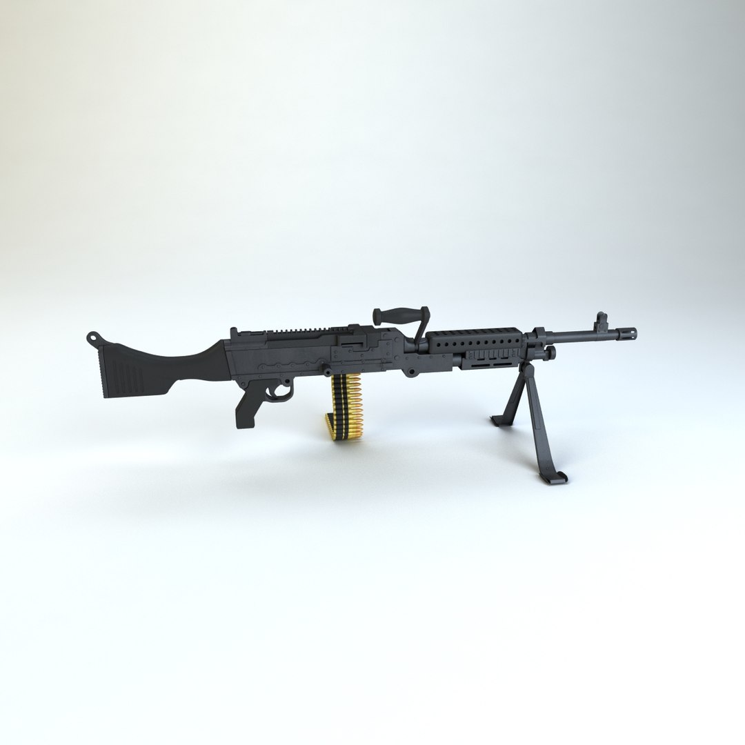 3d M240 Machine Gun