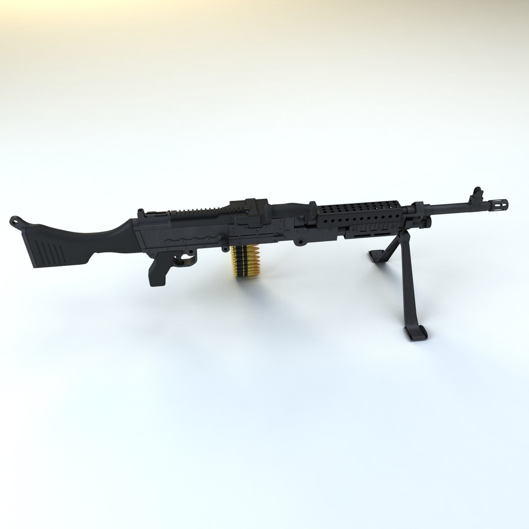 3d M240 Machine Gun