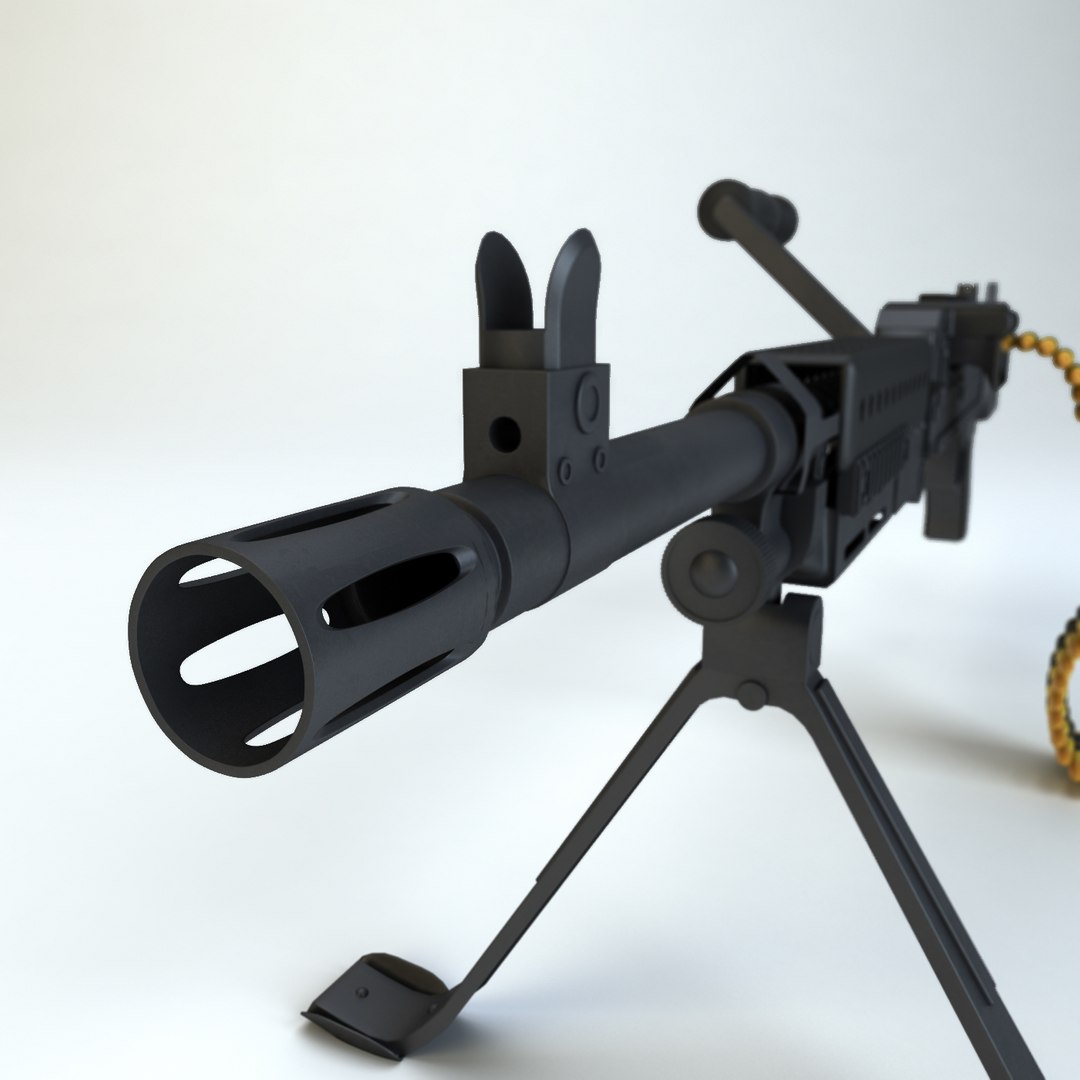 3d M240 Machine Gun
